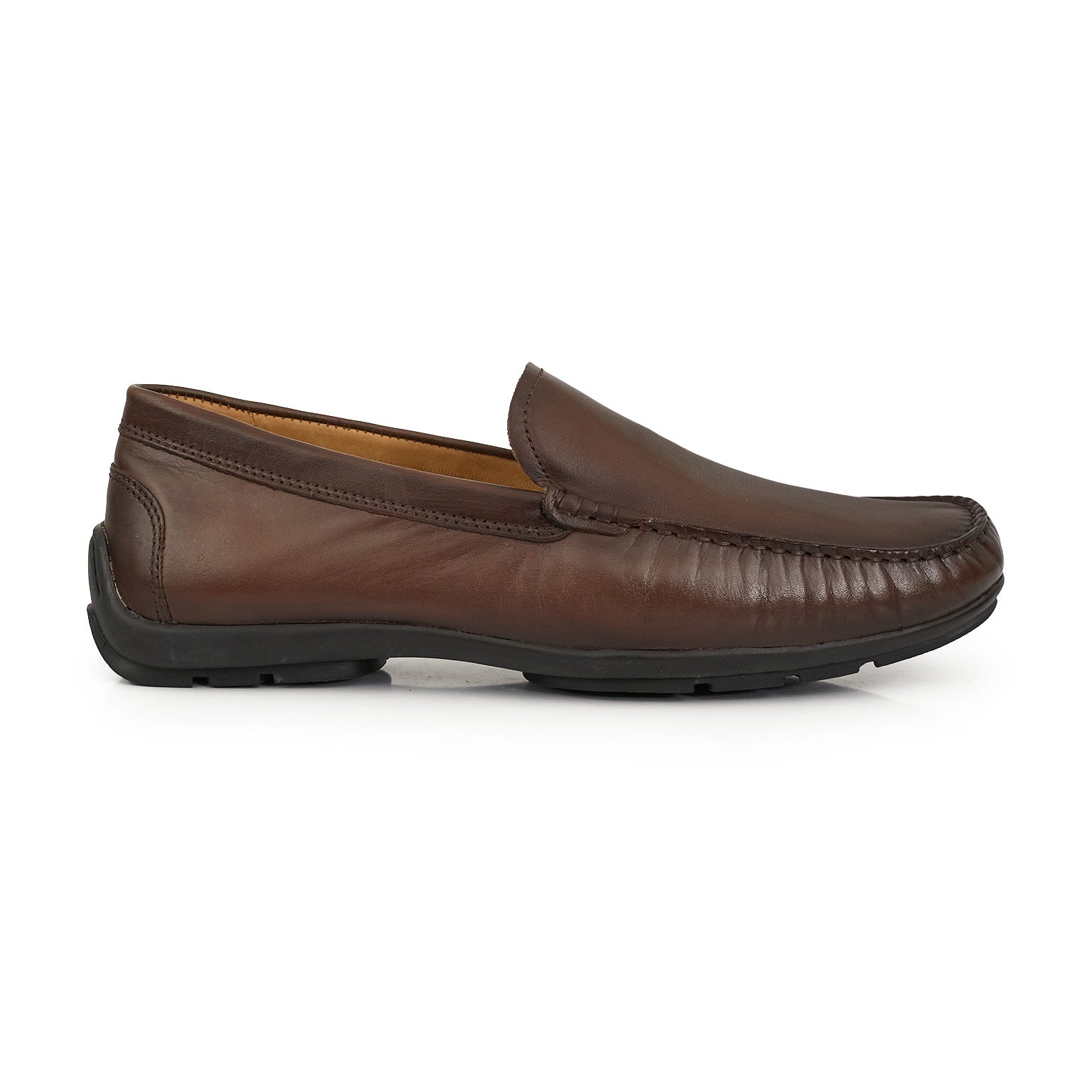 Mocasín Carden Hombre de Cuero Chocolate – Briganti