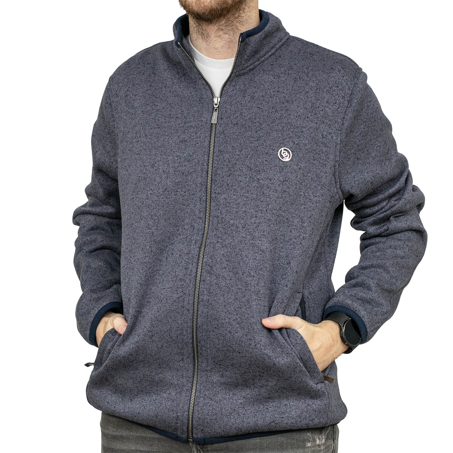 Campera Jamie Hombre de Nylon Azul – Briganti